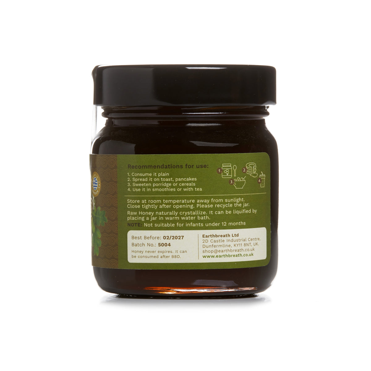 Organic Raw Greek Oak Honeydew Honey – Earthbreath