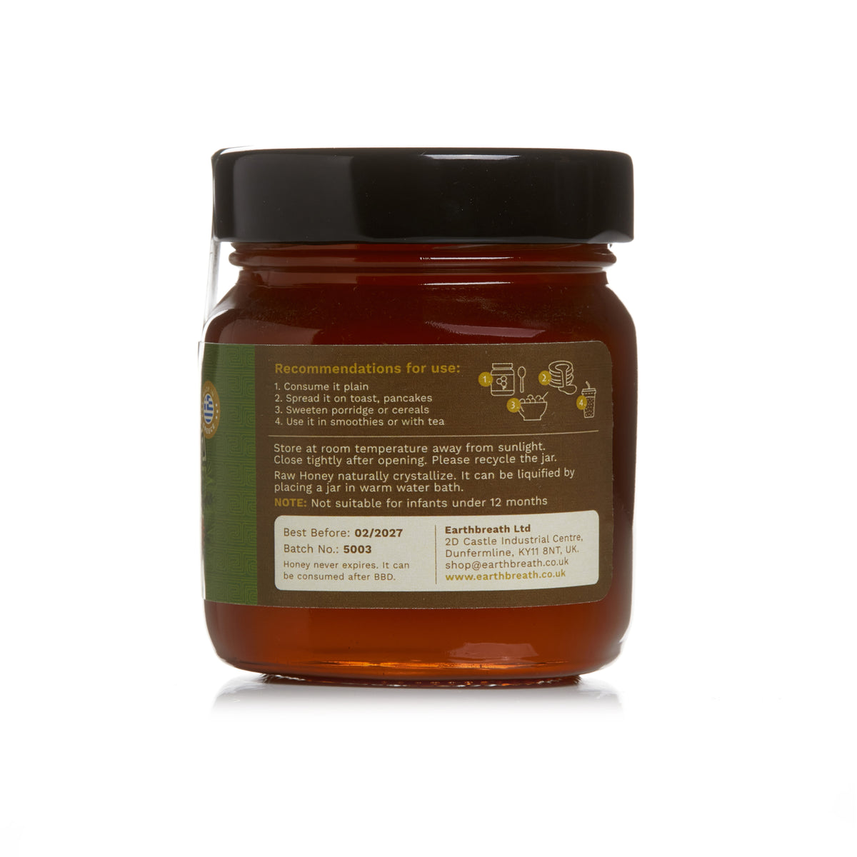 Organic Raw Greek Pine Honeydew Honey – Earthbreath